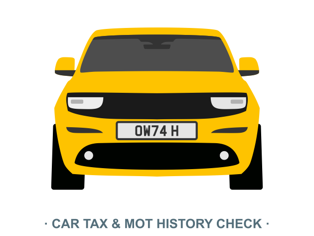 Car Check TAX & MOT history report for OW74 H**